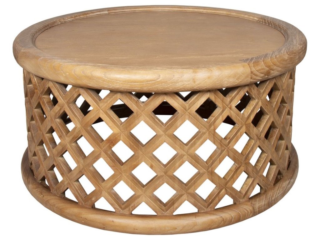 Capris Furniture Cocktail Table in Coastal Brown | Living Room | Outer ...