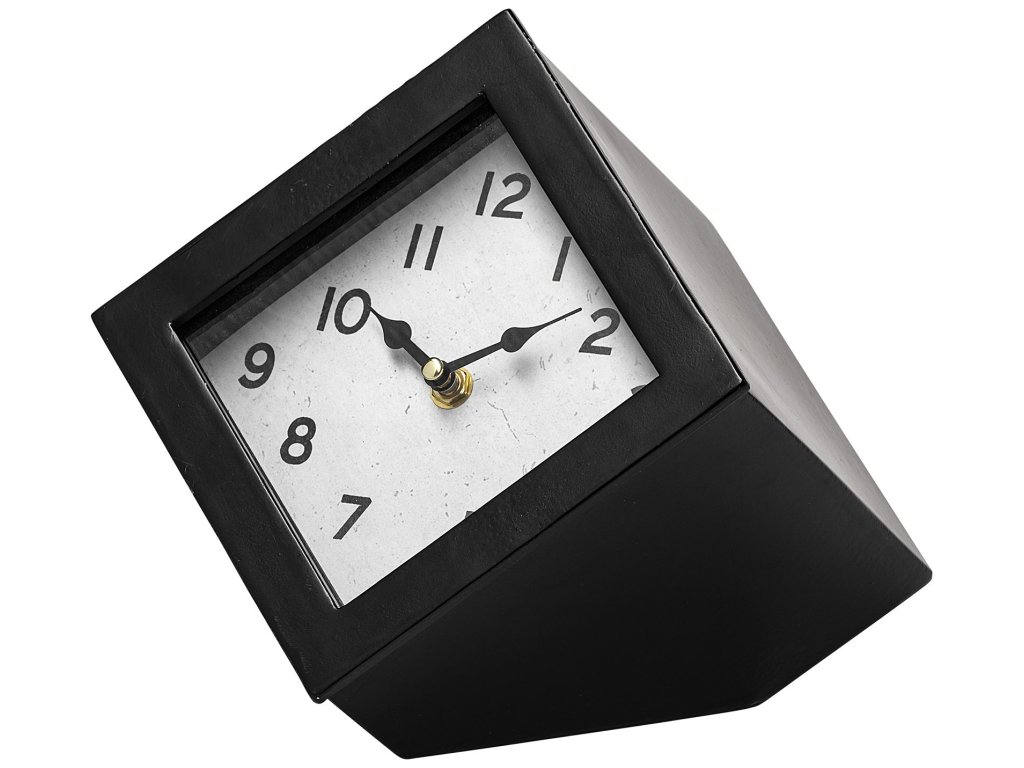 Mercana I Black Metal Square Table Clock | Home Accents | Outer Banks ...