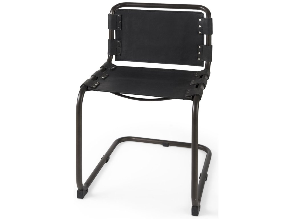 Mercana 33" Total Height Brown/Gray Suede w/ Iron Frame Dining Chair ...