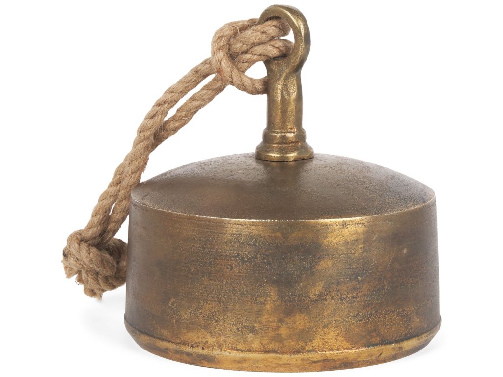 Mercana Large Matte Black Metal Decorative Bell Object | Home Accents ...