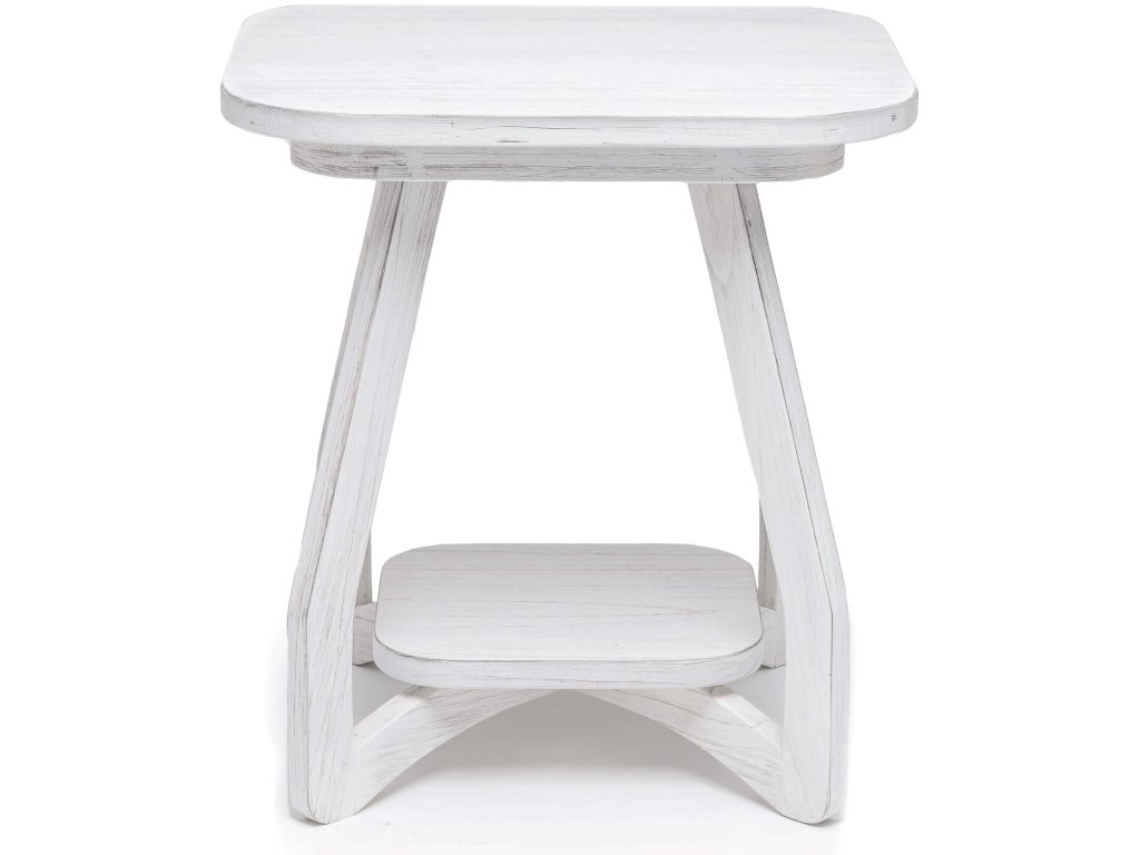Seawinds Sea Winds Surfside End Table in Distressed White | Living Room ...