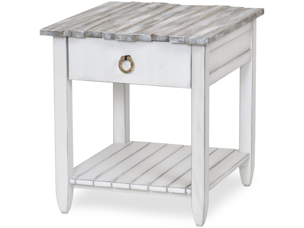 Seawinds Sea Winds Picket Fence 3pc Occasional Set in Distressed Grey ...