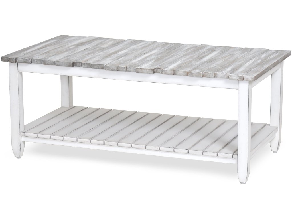 Seawinds Sea Winds Picket Fence 3pc Occasional Set in Distressed Grey ...